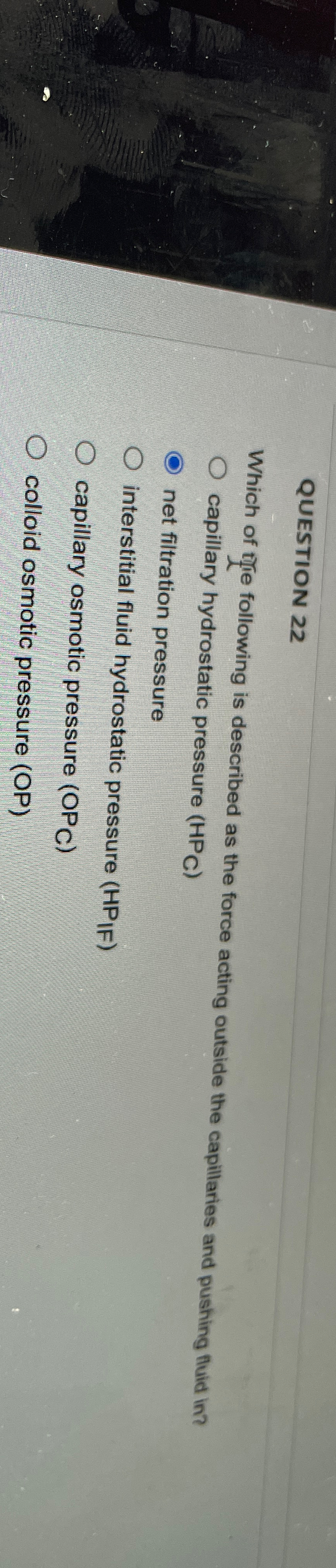 Solved QUESTION 22Which of tfie following is described as | Chegg.com