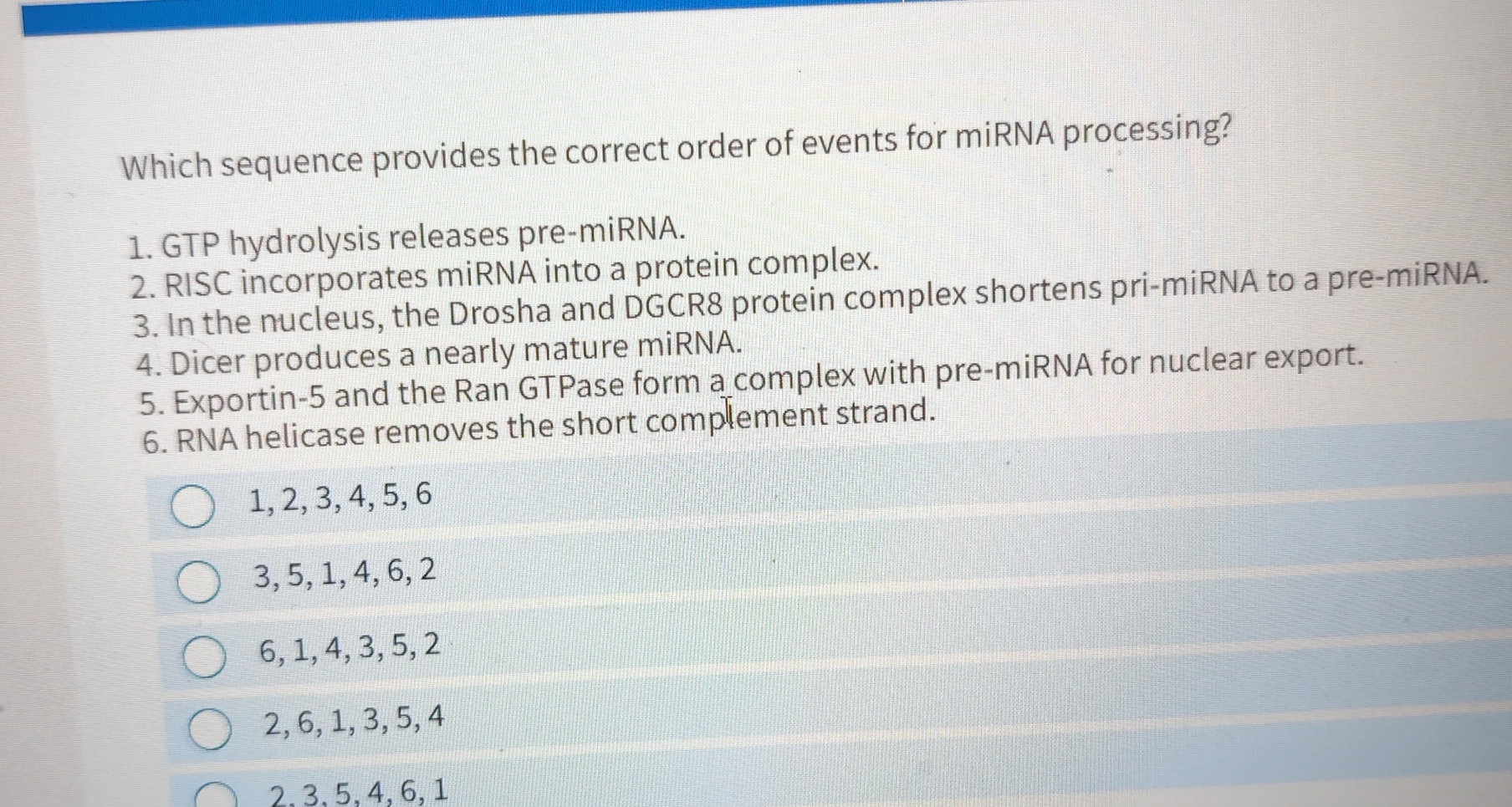 Solved Which sequence provides the correct order of events | Chegg.com