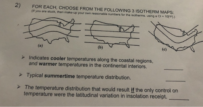 Solved 2) FOR EACH, CHOOSE FROM THE FOLLOWING 3 ISOTHERM | Chegg.com
