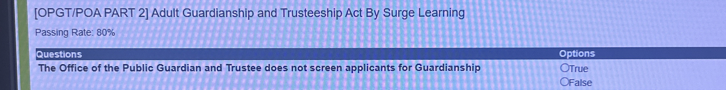 Solved [OPGT/POA PART 2] ﻿Adult Guardianship and Trusteeship | Chegg.com