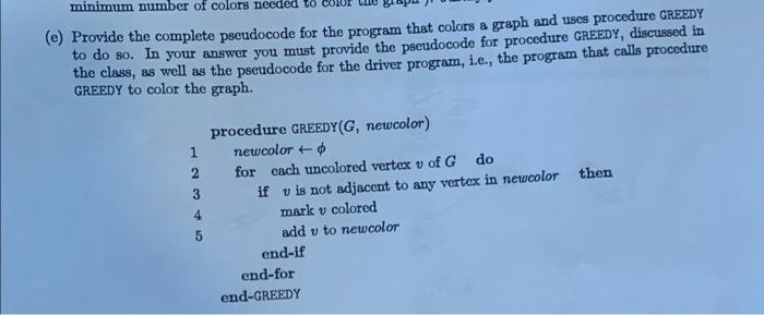 Solved aswers which are based on the pseudocode you provide | Chegg.com