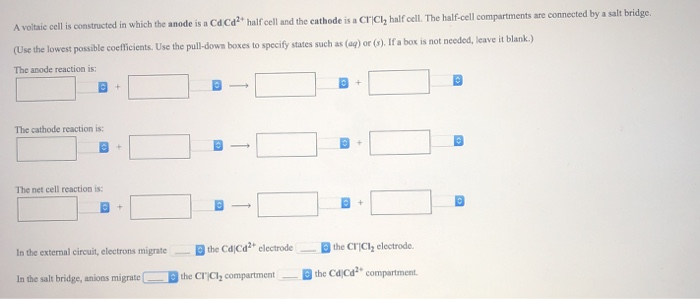 Solved A voltaic cell is constructed in which the anode is a | Chegg.com