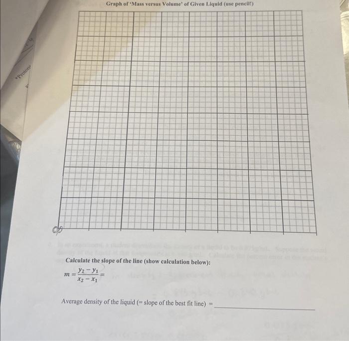 Calculate the slope of the line (show calculation | Chegg.com
