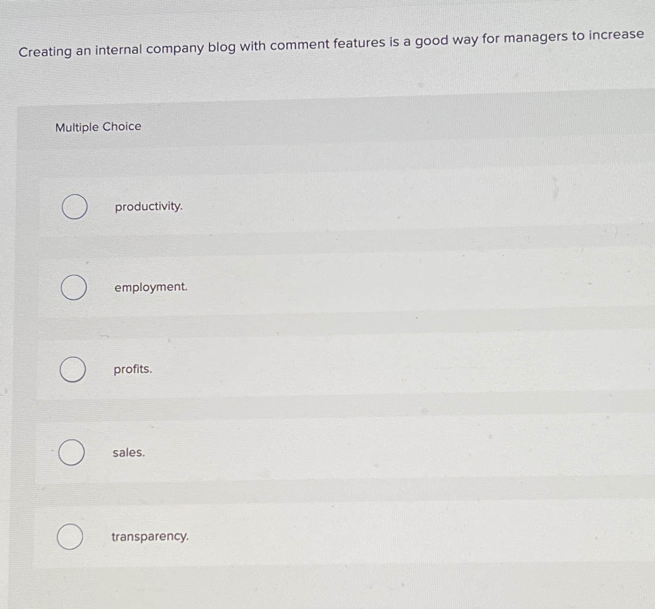 Solved Creating an internal company blog with comment | Chegg.com
