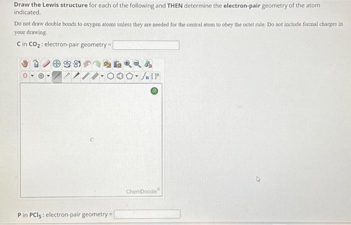 Solved Draw the Lewis structure for each of the following | Chegg.com