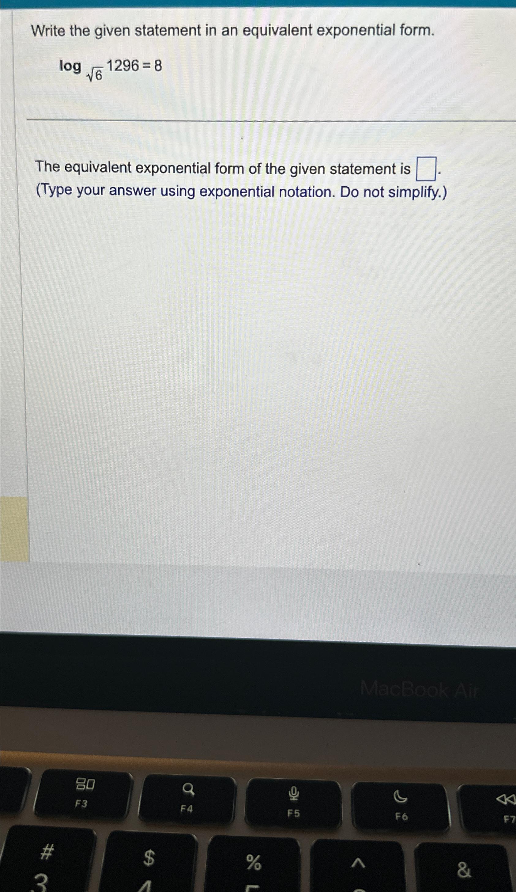 Solved Write the given statement in an equivalent | Chegg.com