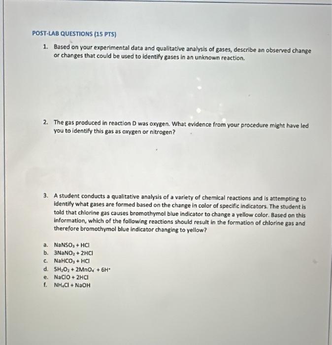 Solved PRE-LAB QUESTIONS (1OPTS) 1. Compare and contrast | Chegg.com