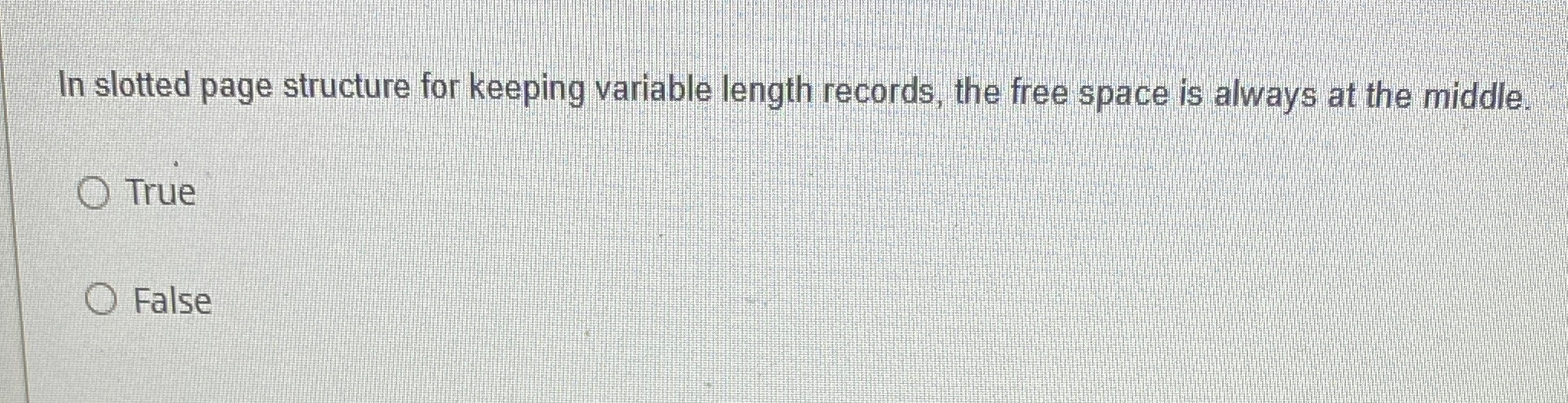 Solved In slotted page structure for keeping variable length | Chegg.com