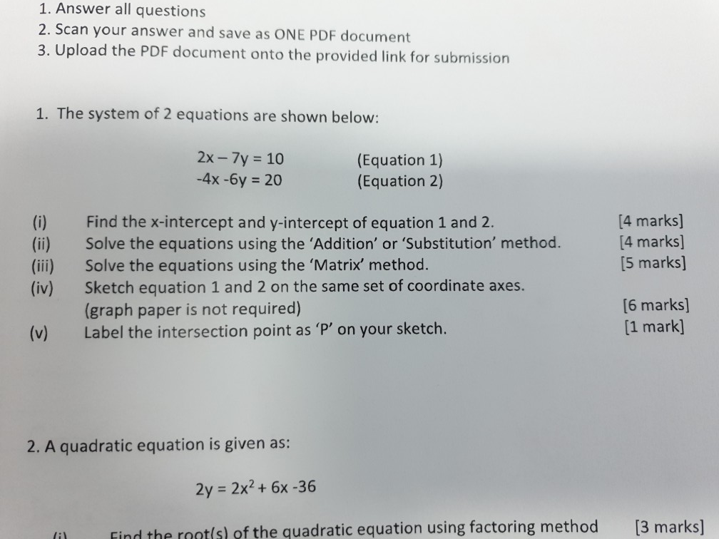 problèmes systèmes d'équations