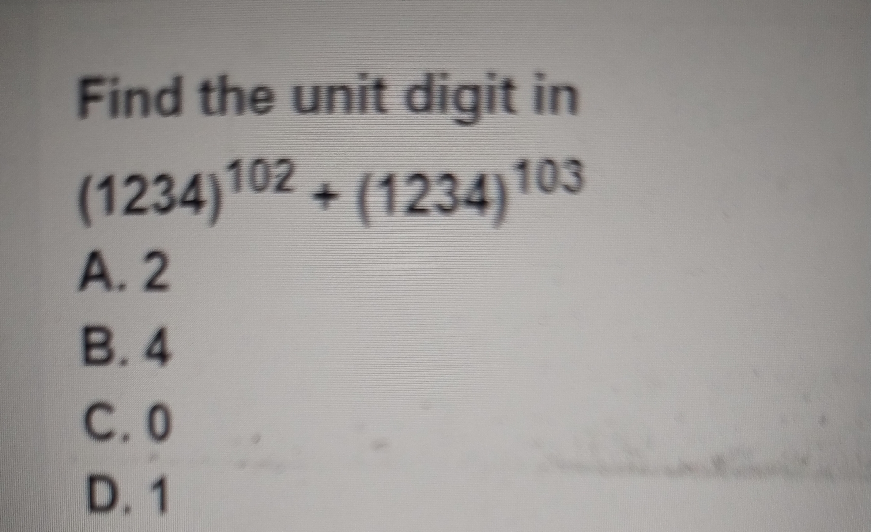 Solved Find the unit digit | Chegg.com