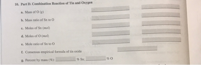 Solved Experiment 7 Report Sheet Empirical Formulas Date Lob | Chegg.com