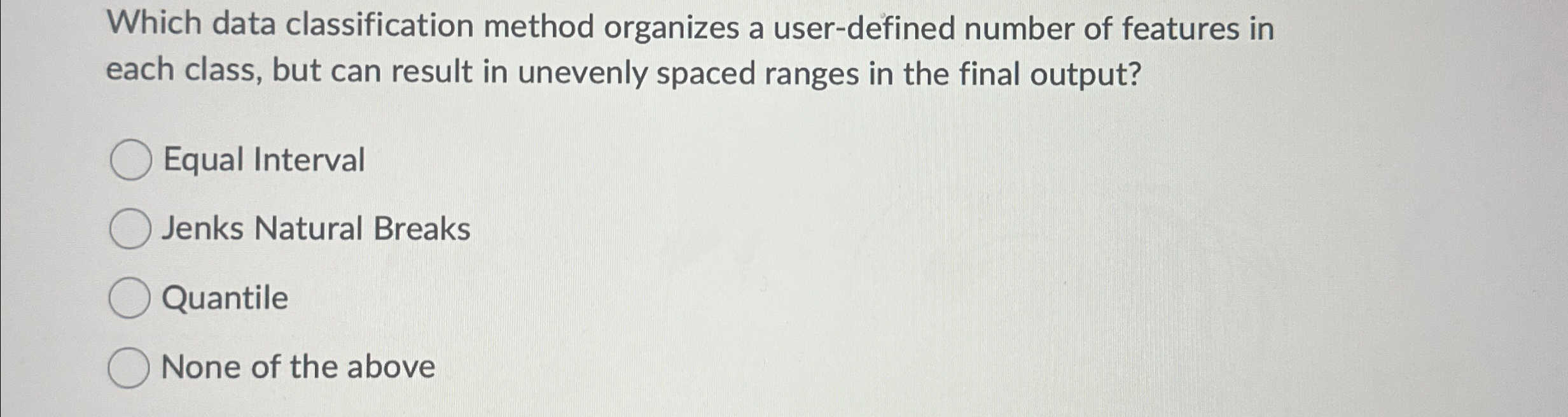 Solved Which data classification method organizes a | Chegg.com