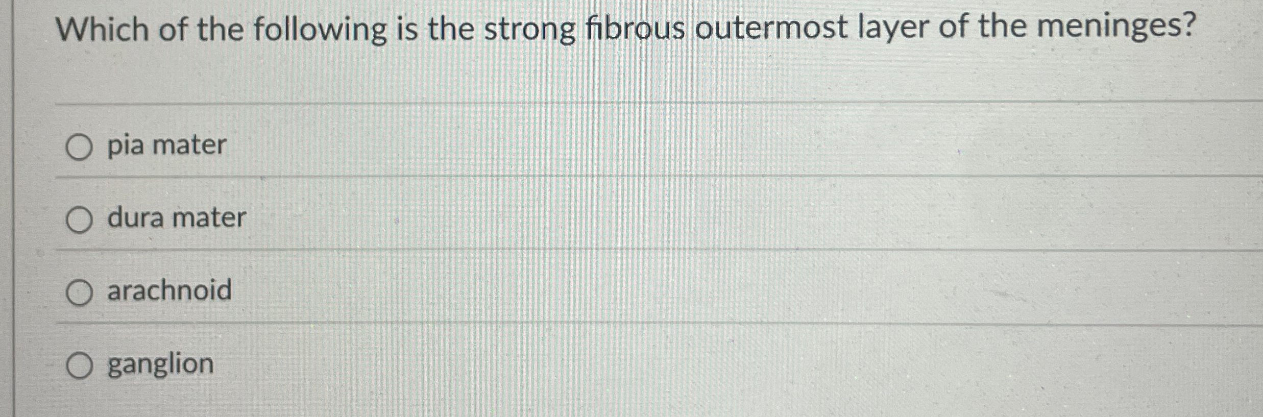 Solved Which of the following is the strong fibrous | Chegg.com