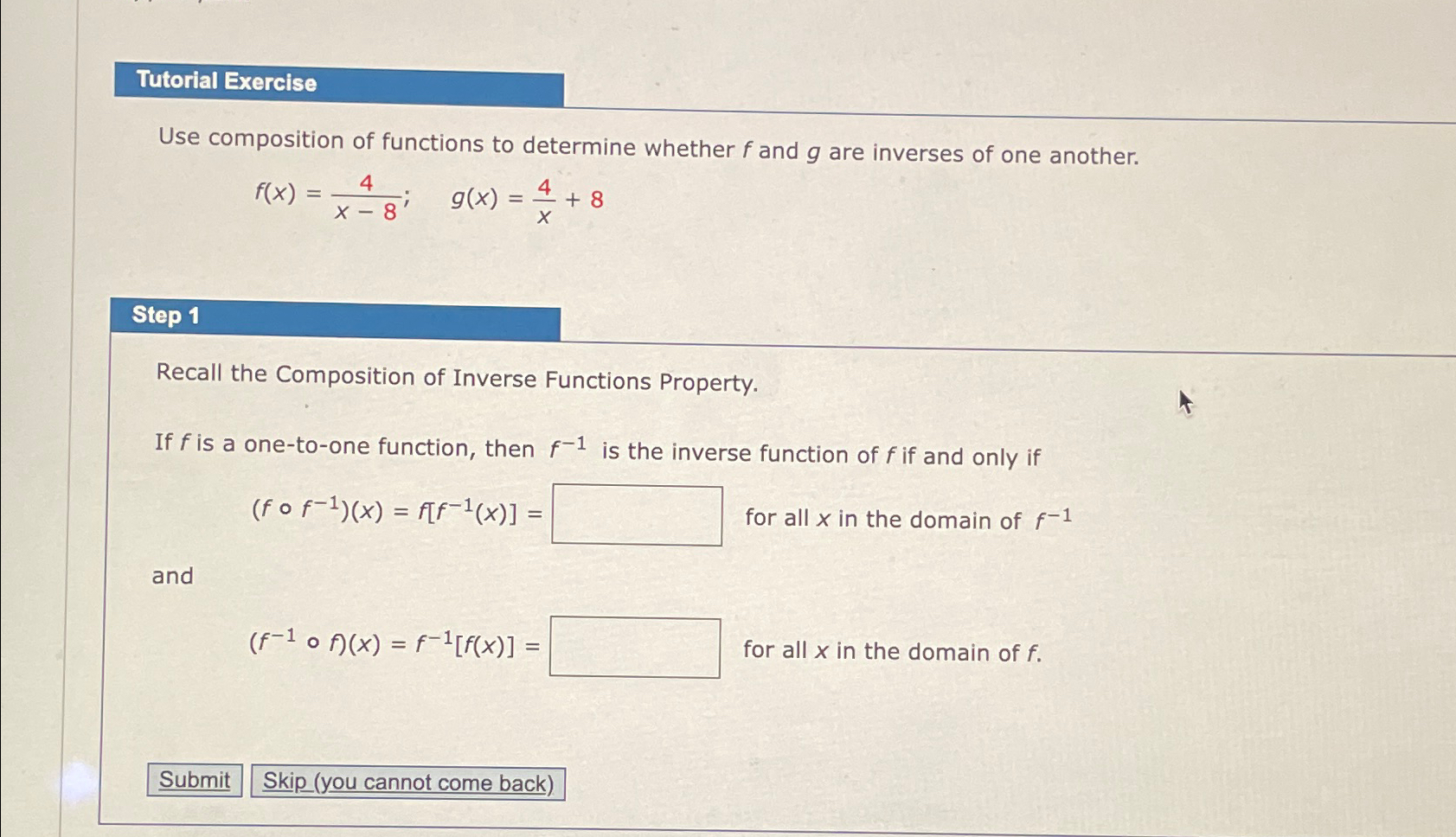 Solved Tutorial ExerciseUse composition of functions to | Chegg.com