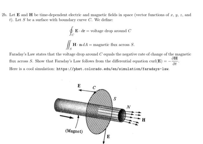 Solved show that faradays law follows the differential | Chegg.com