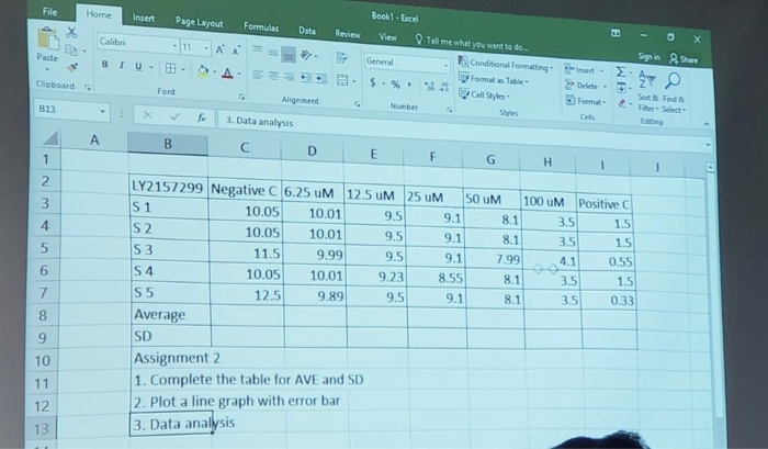 Solved File Home Insert Page Layout Formulas Data Review