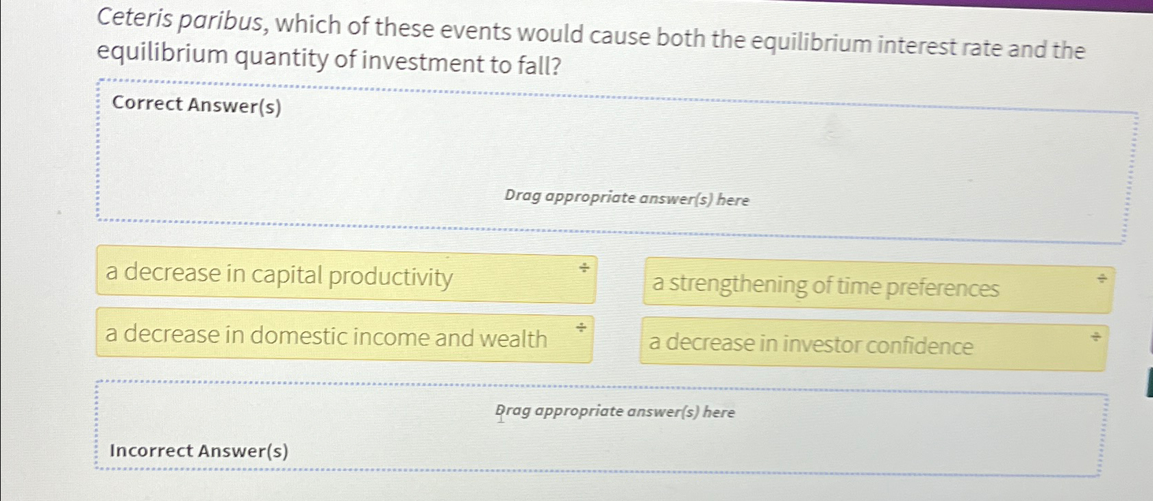 Solved Ceteris paribus, which of these events would cause | Chegg.com