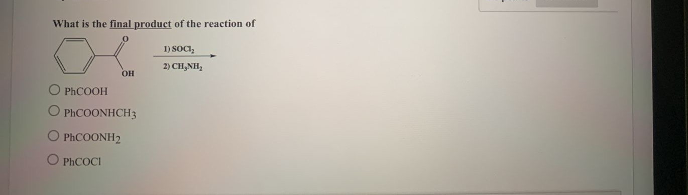 Solved What is the final product of the reaction | Chegg.com