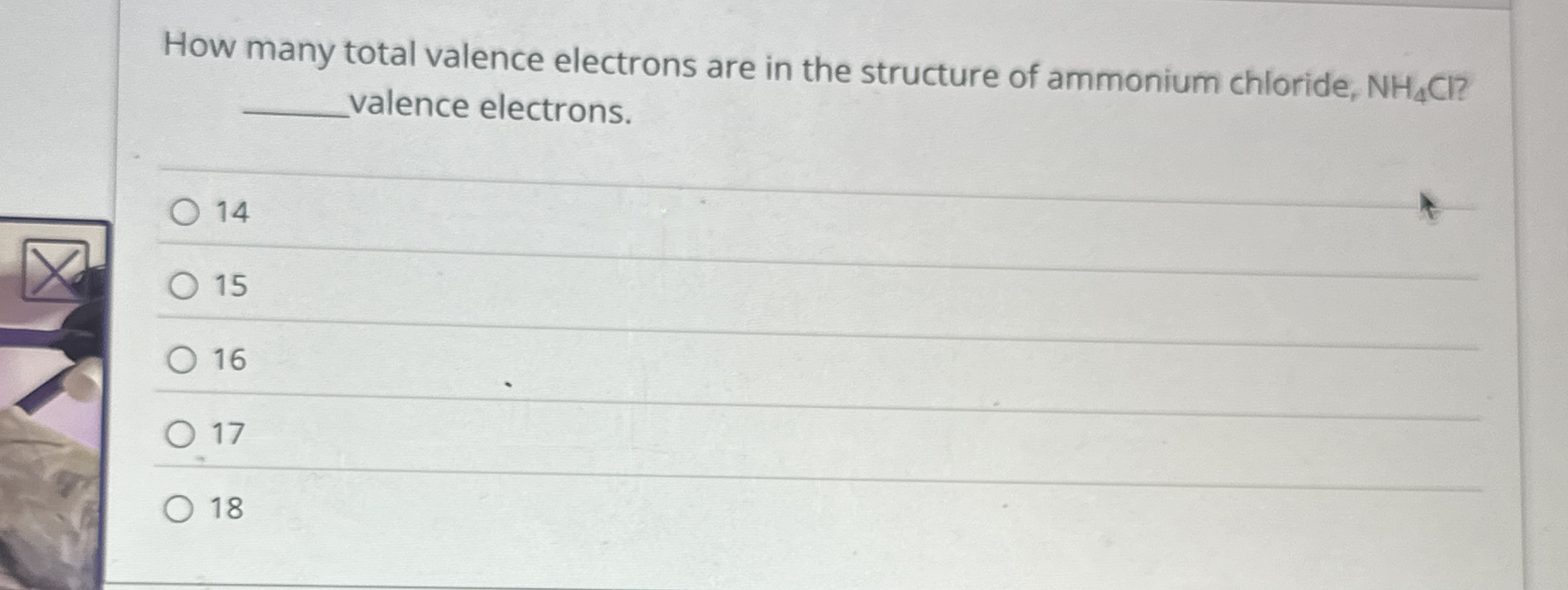 Solved How many total valence electrons are in the structure | Chegg.com