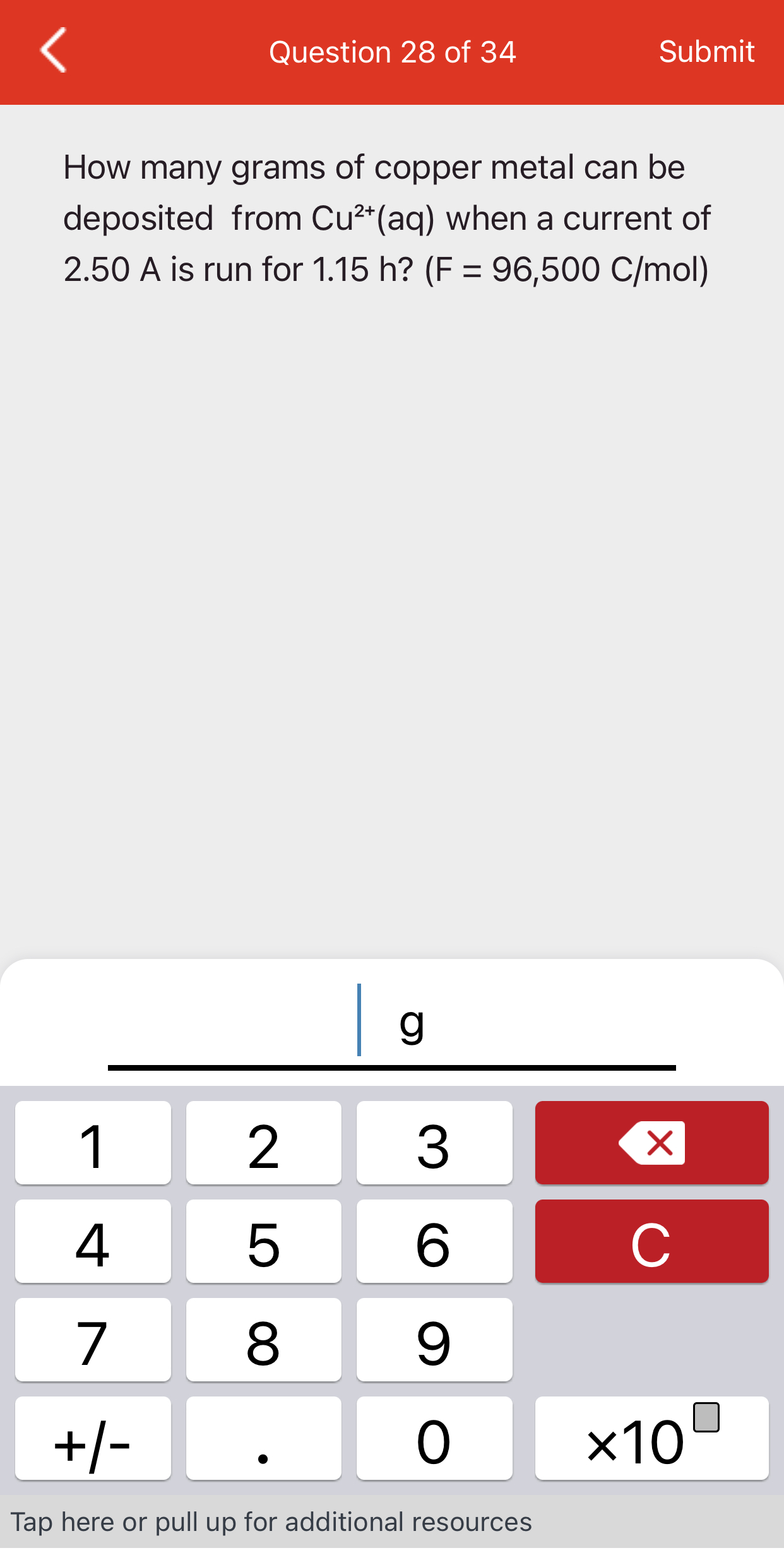 Solved Question 28 ﻿of 34SubmitHow many grams of copper | Chegg.com