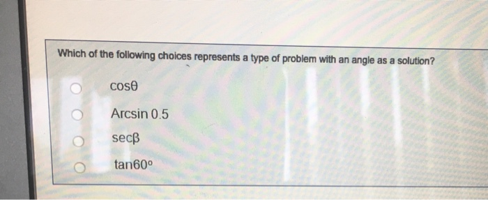 Solved Which of the following choices represents a type of | Chegg.com