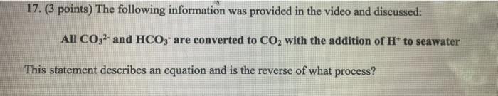 Solved 12. (1 point) Ice contains 'stuff". List three | Chegg.com