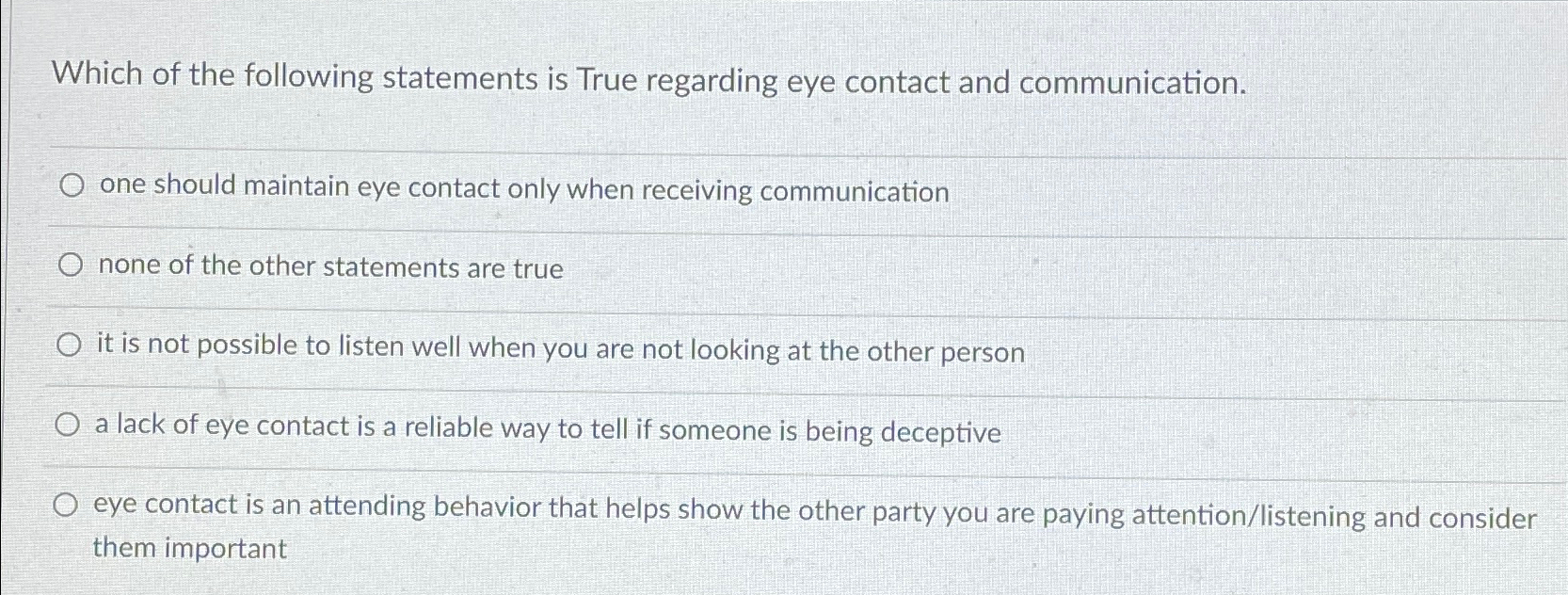 Solved Which of the following statements is True regarding | Chegg.com