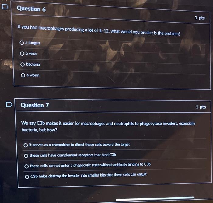 Solved We say C3b makes it easier for macrophages and | Chegg.com