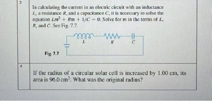 Solved In calculating the current in an electric circuit | Chegg.com