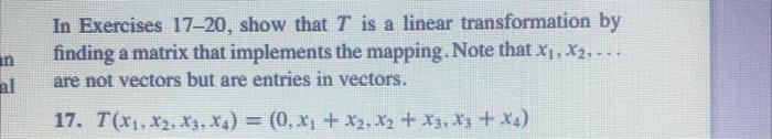 Solved In Exercises 25–28, determine if the specified linear | Chegg.com