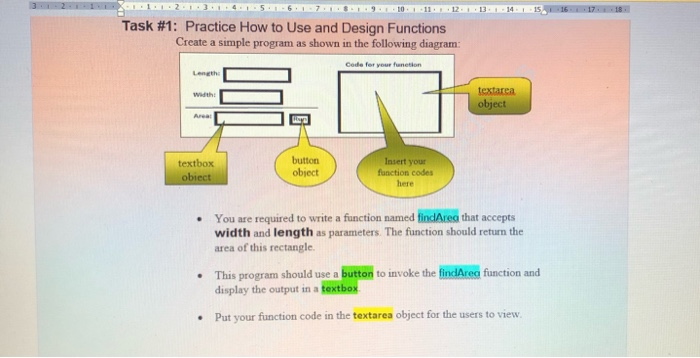 Solved Task #1: Practice How to Use and Design Functions | Chegg.com