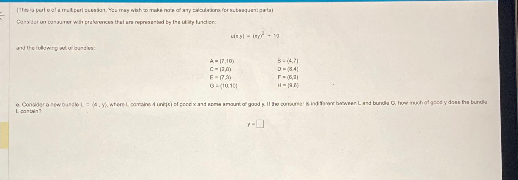 Solved (This is part e of a multipart question. You may wish | Chegg.com