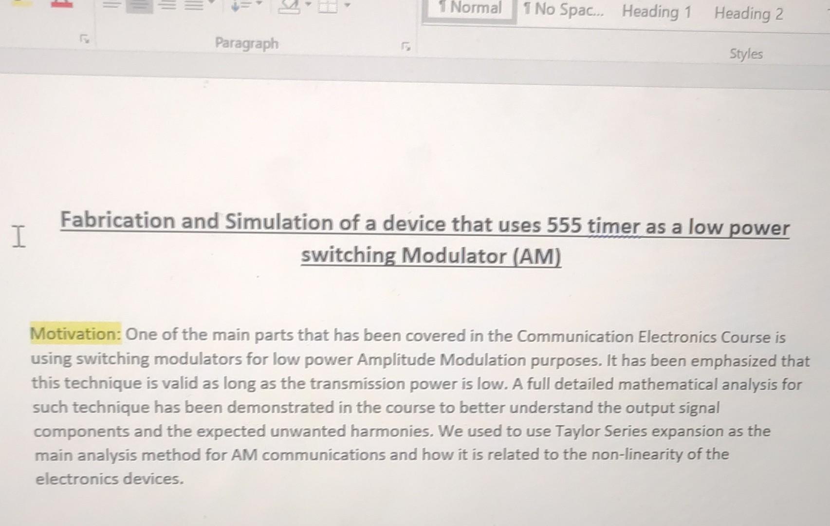 Solved Fabrication and Simulation of a device that uses 555 | Chegg.com