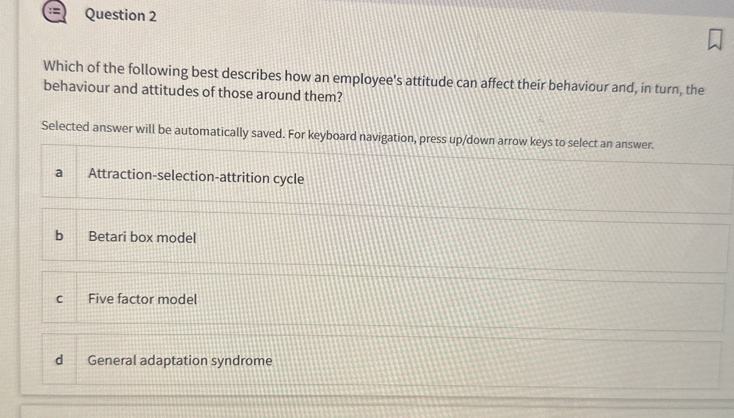 Solved Question 2Which of the following best describes how | Chegg.com