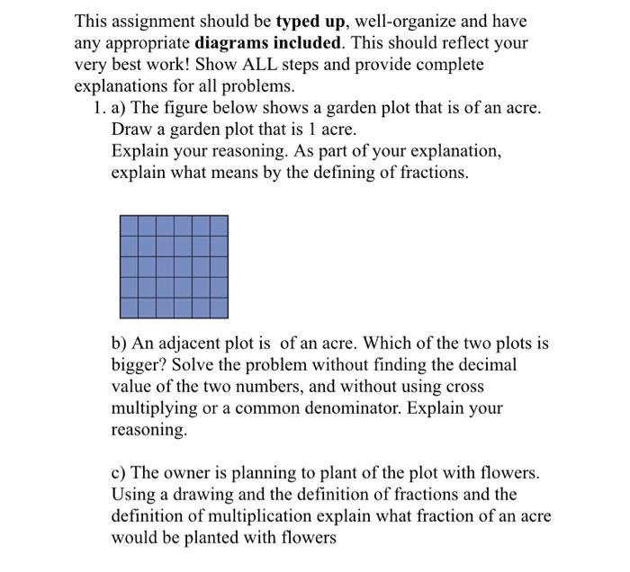 Solved This assignment should be typed up, well-organize and | Chegg.com