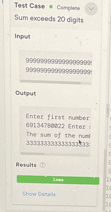 Solved (Adding Large Integers) | In C++, the largest int | Chegg.com