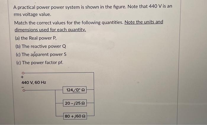 Solved A practical power power system is shown in the | Chegg.com