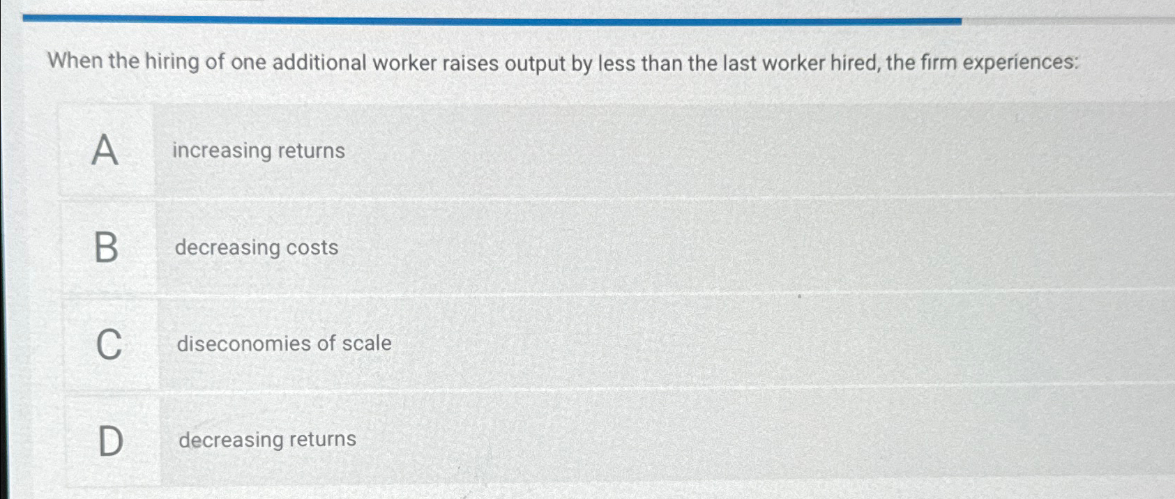 Solved When the hiring of one additional worker raises | Chegg.com