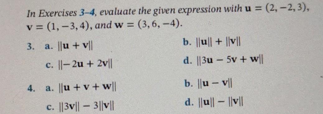 Solved Please solve 4a, ﻿b, ﻿c and dIn Exercises 3-4, | Chegg.com