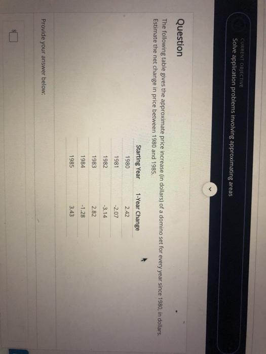 Solved CURRENT OBIECTIVE Solve application problems | Chegg.com