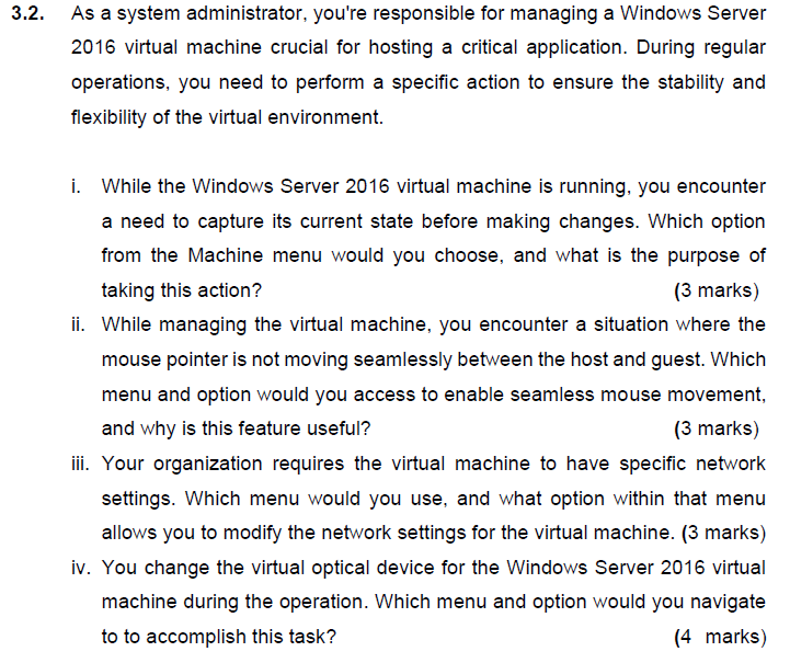 Solved 3.2. ﻿As a system administrator, you're responsible | Chegg.com