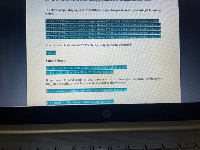 Solved Lab 3 Aim Detect Arp Spoofing Using Open Source Tool