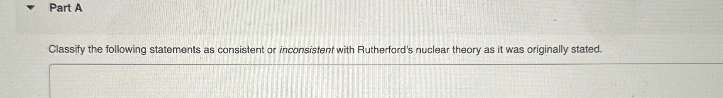 Solved Part AClassify the following statements as consistent | Chegg.com