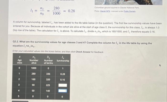 Solved As you've seen, fewer and fewer ground squirrels | Chegg.com
