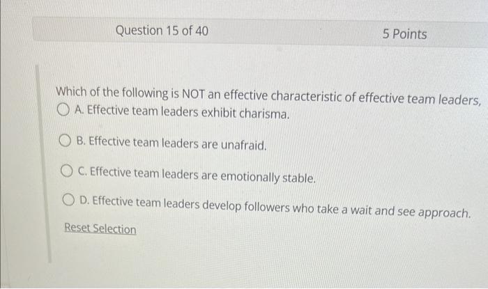 Solved Which of the following is NOT an effective | Chegg.com