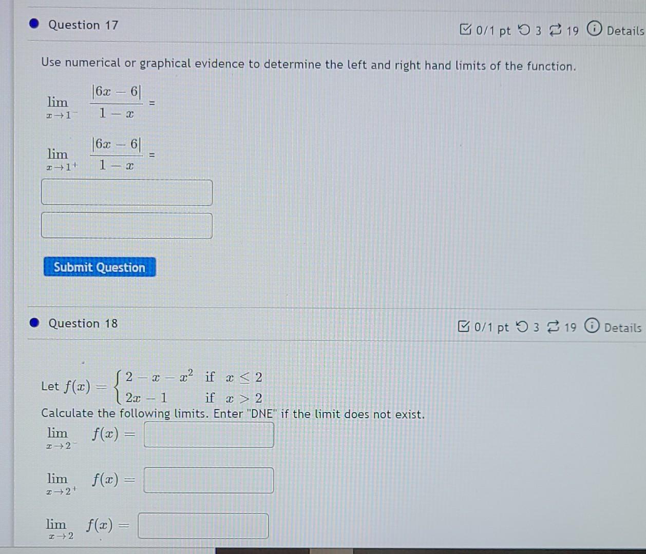 Solved Question 17 0/1 pt 53 19 Details Use numerical or | Chegg.com
