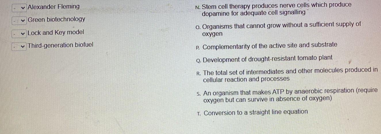 Solved Match the columns. Psychrophile A. Synthesis of a DNA | Chegg.com