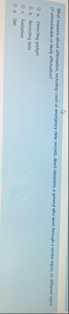 Solved What requests about affirmation, including court or | Chegg.com