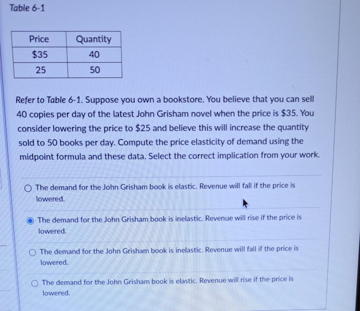 Solved Table 6-1 Refer to Table 6-1. Suppose you own a | Chegg.com Solved Table 6-1 Refer to Table 6-1. Suppose you own a | Chegg.com