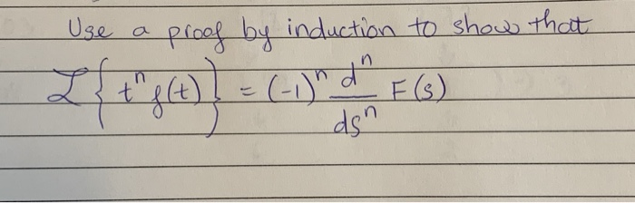 Solved Use a proof by induction to show that | Chegg.com